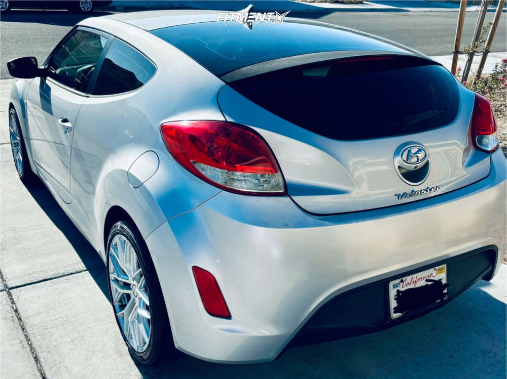 2015 Hyundai Veloster Base with 18x8 Shift Spring and Lexani 225x40 on ...