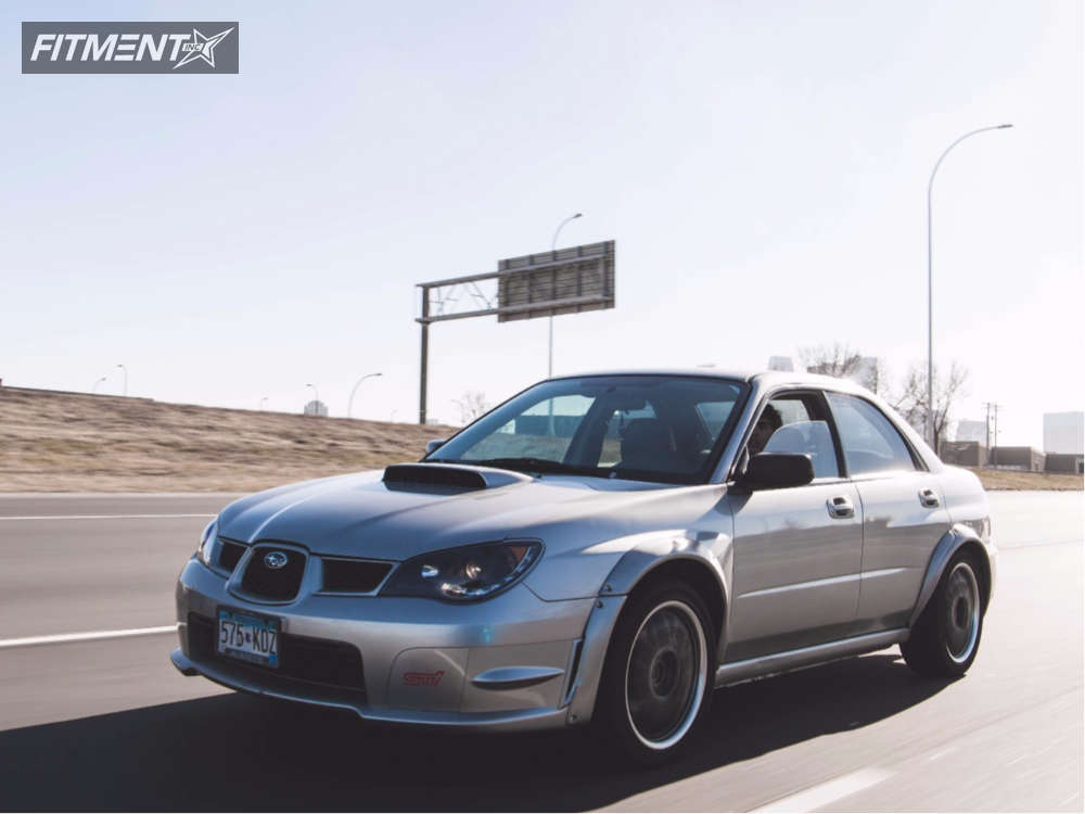 2006 Subaru WRX STI Base with 17x8 TSW Tremblant and Michelin 205x35 on ...