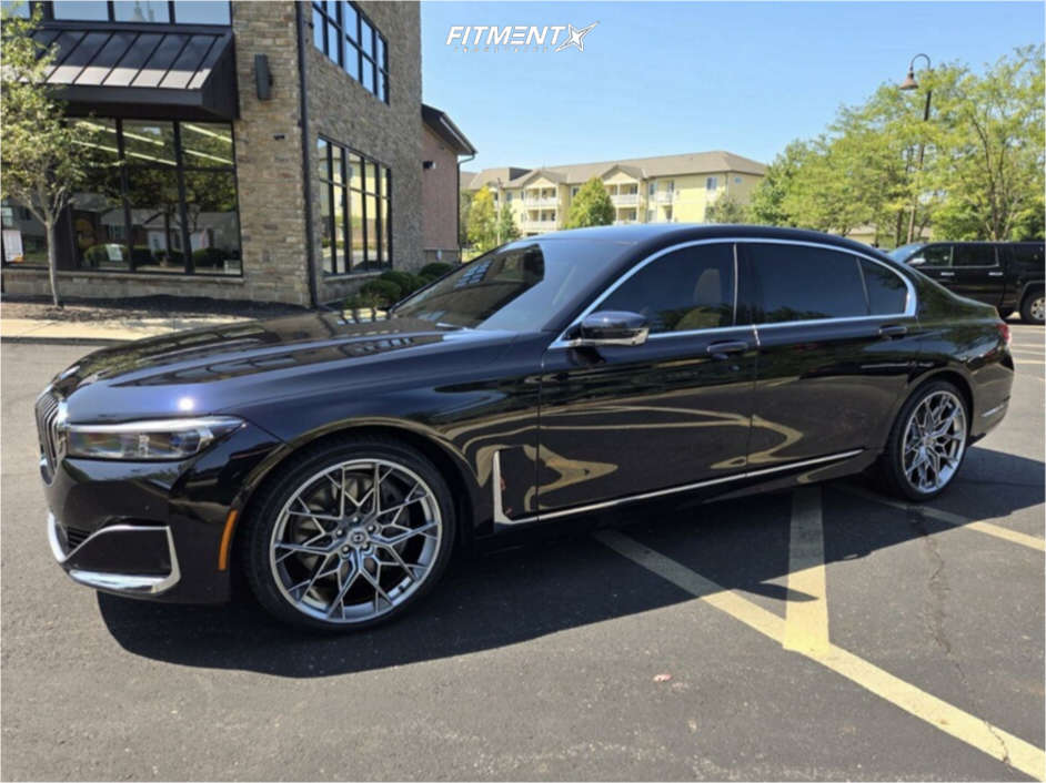 2020 BMW 750i XDrive Base with 21x9.5 HRE FlowForm Ff10 and Michelin 285x30 on Stock Suspension ...