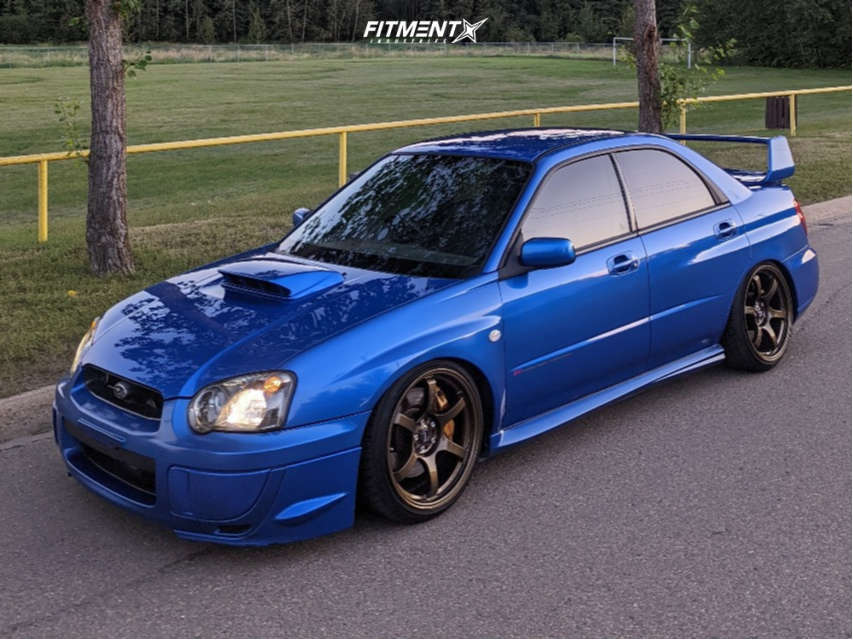 2004 Subaru Impreza WRX STI with 18x9.5 Gram Lights 57dr and Nitto ...