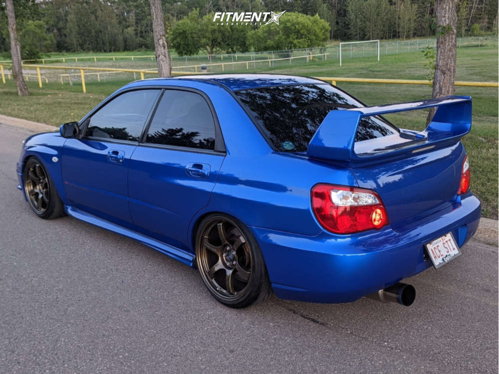 2004 Subaru Impreza WRX STI with 18x9.5 Gram Lights 57dr and Nitto ...