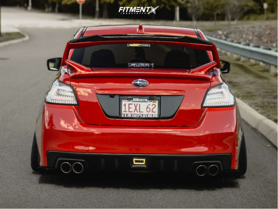 2017 Subaru WRX Premium with 18x10 Volk Ne24 and Yokohama 265x35 on Air ...