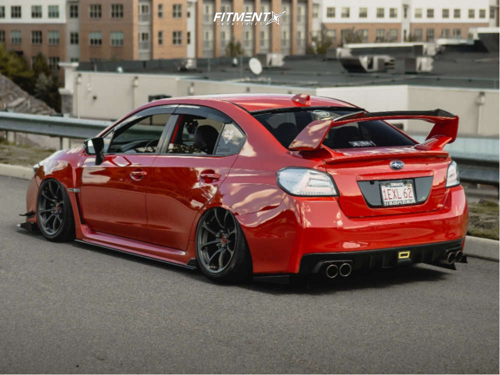 2017 Subaru WRX Premium with 18x10 Volk Ne24 and Yokohama 265x35 on Air ...