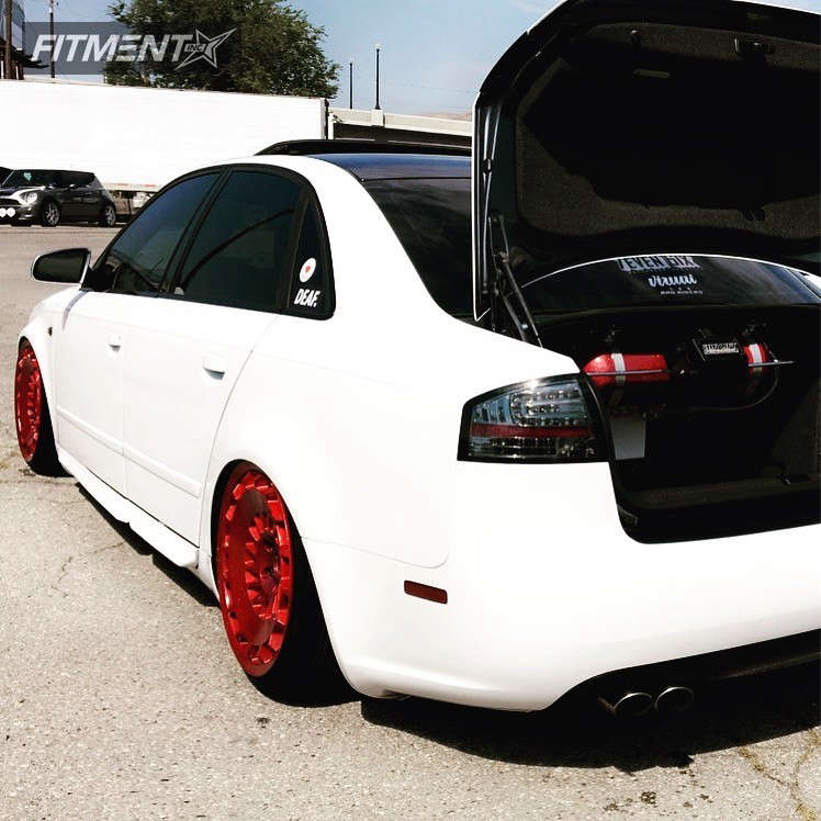 2007 Audi S4 Base with 18x9.5 Rotiform Ccv and Nankang 225x35 on Air ...