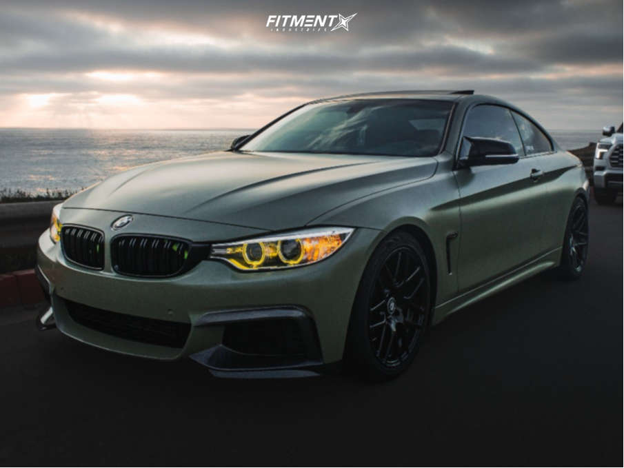 2014 BMW 428i Base with 18x8.5 Curva C7 and Lionhart 225x45 on Lowering ...