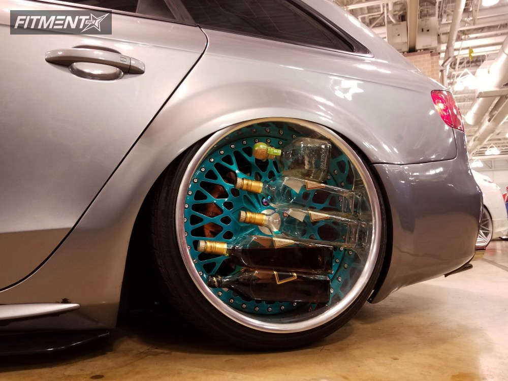 2010 Audi A4 Base with 19x10.5 GMR and Nankang 225x35 on Air Suspension ...