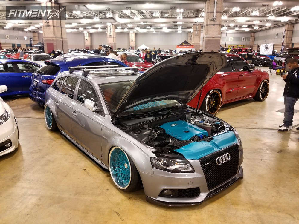 2010 Audi A4 Base with 19x10.5 GMR and Nankang 225x35 on Air Suspension ...