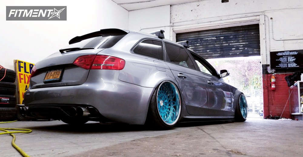 2010 Audi A4 Base with 19x10.5 GMR and Nankang 225x35 on Air Suspension ...