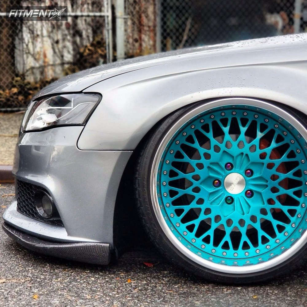 2010 Audi A4 Base with 19x10.5 GMR and Nankang 225x35 on Air Suspension ...