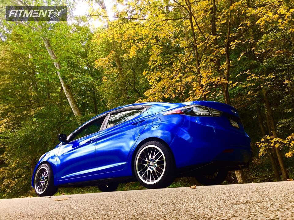 2013 Hyundai Elantra GLS with 18x8.5 STR 514 and Yokohama 205x30 on ...