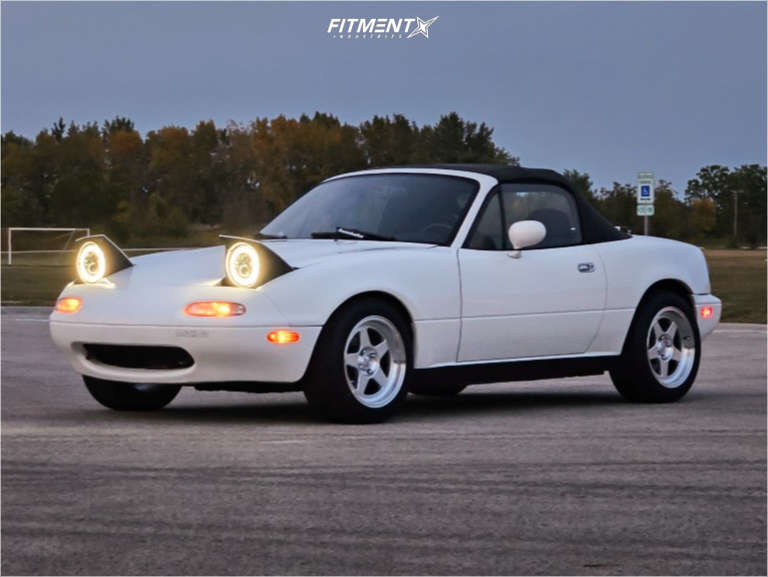 1990 Mazda Miata Base with 15x8 Kansei Knp and Nitto 205x50 on Stock ...