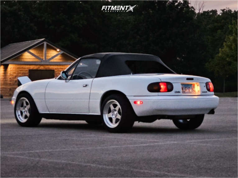 1990 Mazda Miata Base with 15x8 Kansei Knp and Nitto 205x50 on Stock ...