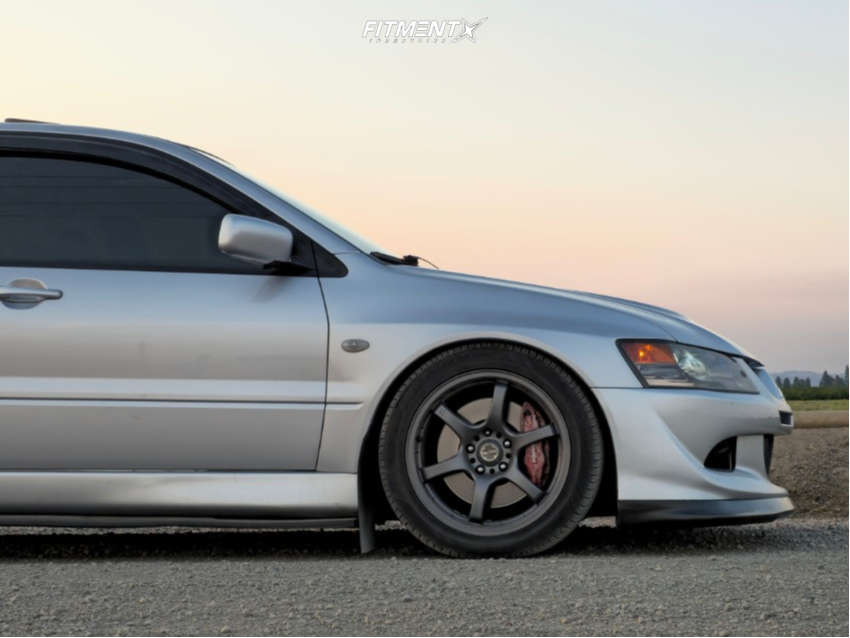 2003 Mitsubishi Lancer Evolution with 17x9 Gram Lights 57DR and ...