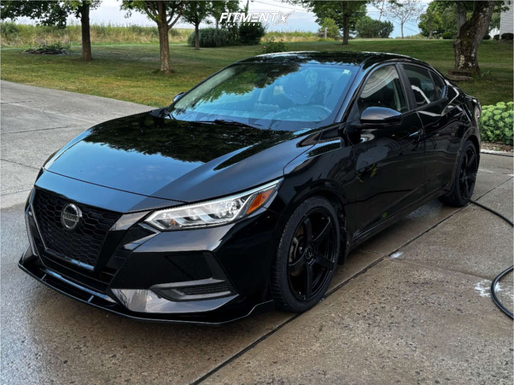 2020 Nissan Sentra SV with 18x8.5 Enkei Kojin and Bridgestone 215x45 on ...