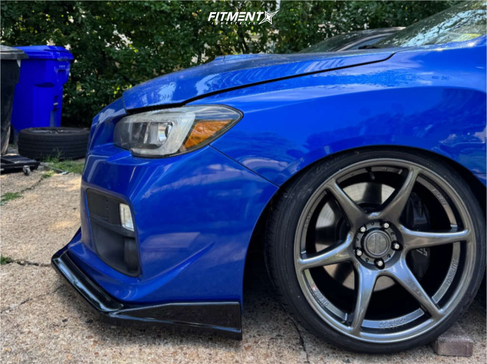 2016 Subaru WRX STI Base with 18x9.5 Kansei Tandem and Lexani 215x40 on ...