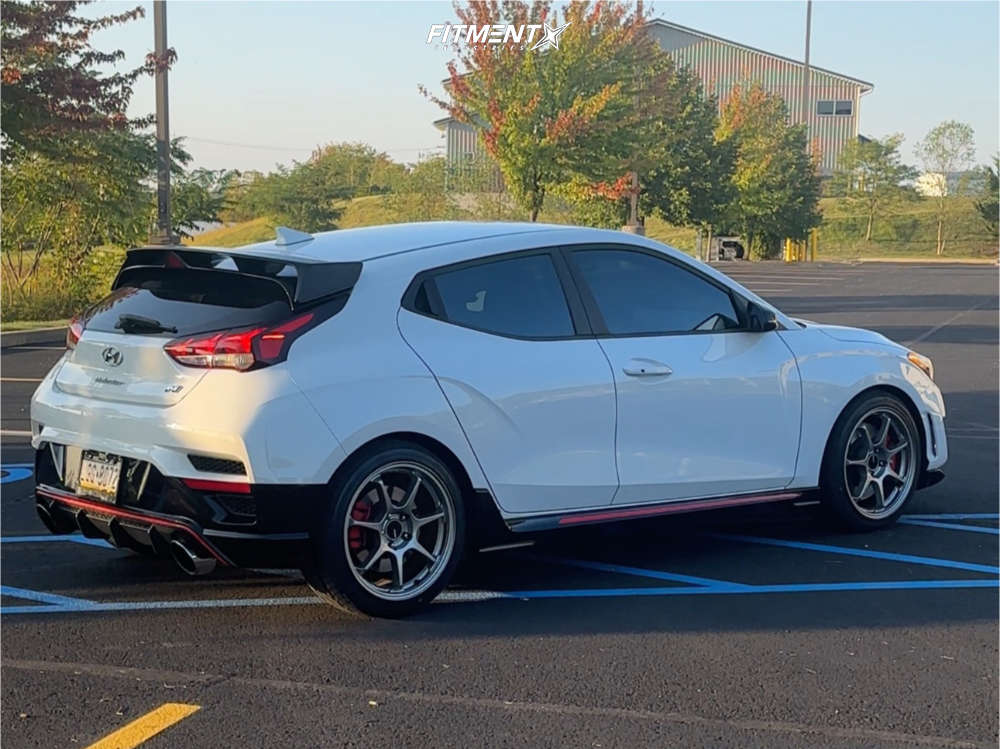 2020 Hyundai Veloster N Base with 18x8.5 Enkei Ts-7 and Nitto 235x40 on ...