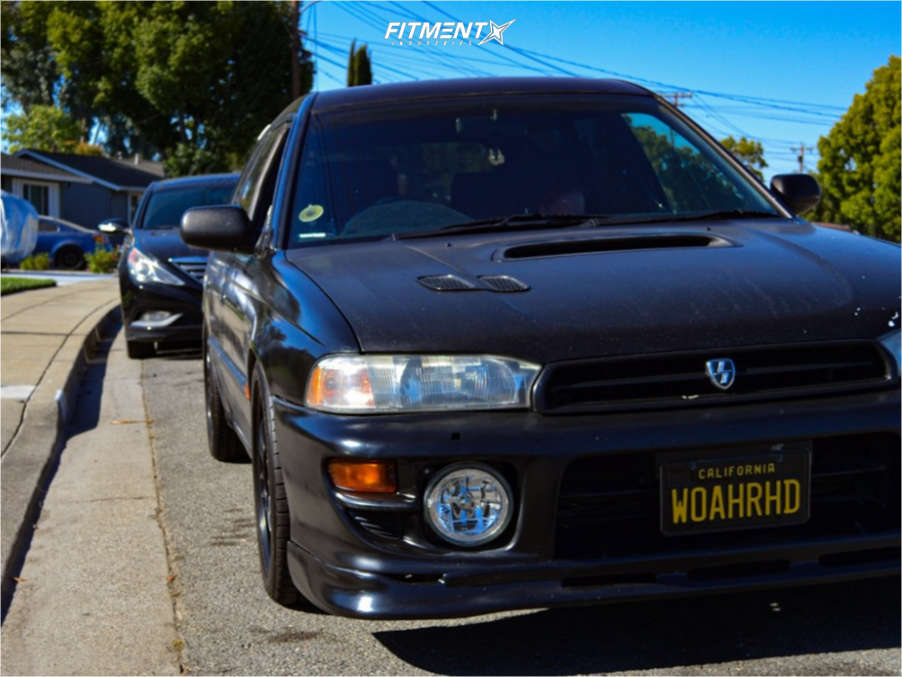 1997 Subaru Legacy Postal with 17x8 Enkei Rpf1 and Continental 245x40 ...