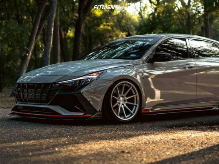 2023 Hyundai Elantra N Base with 19x10.5 Ferrada Fr4 and Lexani 245x35 on Air Suspension ...