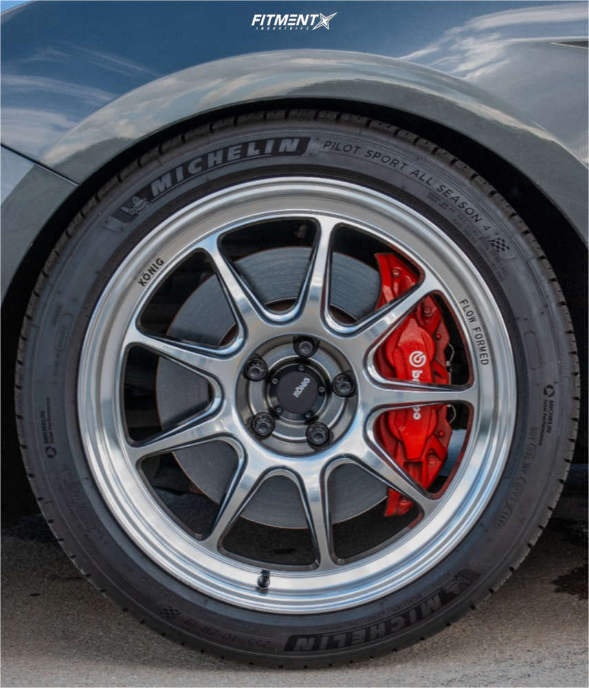 2018 Ford Mustang EcoBoost with 19x9.5 Konig Countergram and Michelin ...