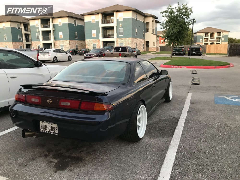 1995 Nissan 240SX Base with 18x9 Cosmis Racing XT-006R and Haida 225x40 on Coilovers | 314075 ...
