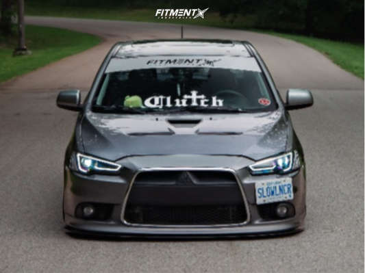 2013 Mitsubishi Lancer ES with 18x9.5 Aodhan Ds02 and Rovelo 215x35 on ...