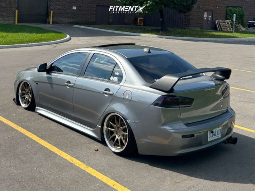 2013 Mitsubishi Lancer ES with 18x9.5 Aodhan Ds02 and Rovelo 215x35 on ...