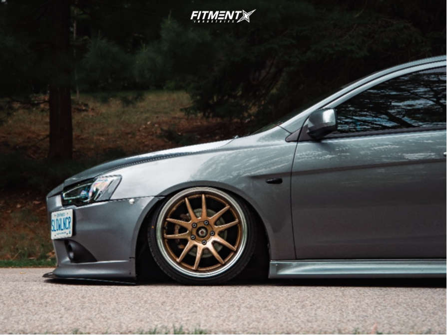 2013 Mitsubishi Lancer ES with 18x9.5 Aodhan Ds02 and Rovelo 215x35 on ...