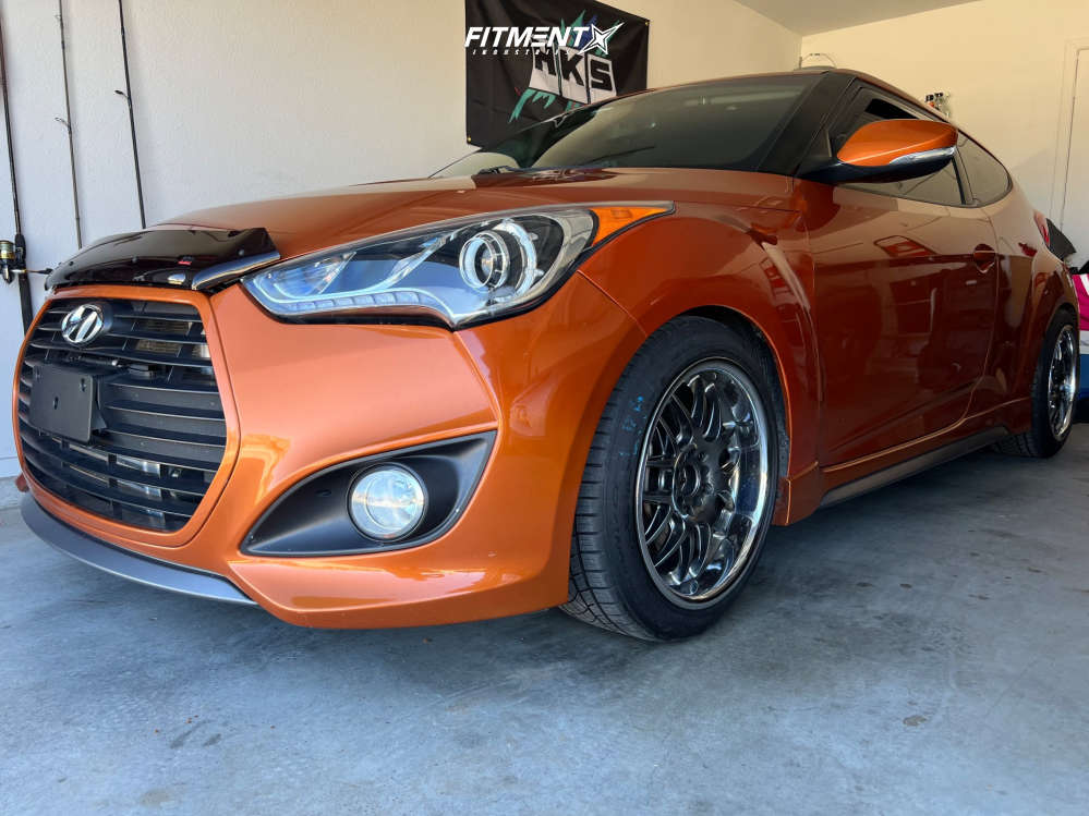 2015 Hyundai Veloster Turbo with 17x9 XXR 526 and Continental 225x45 on ...