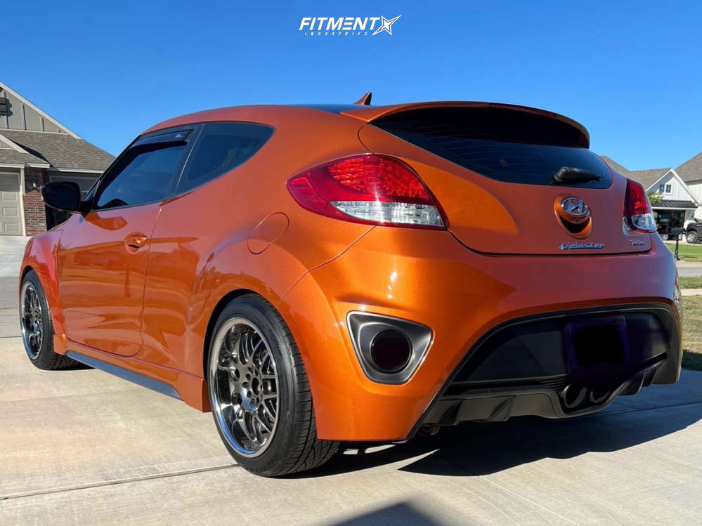2015 Hyundai Veloster Turbo with 17x9 XXR 526 and Continental 225x45 on ...