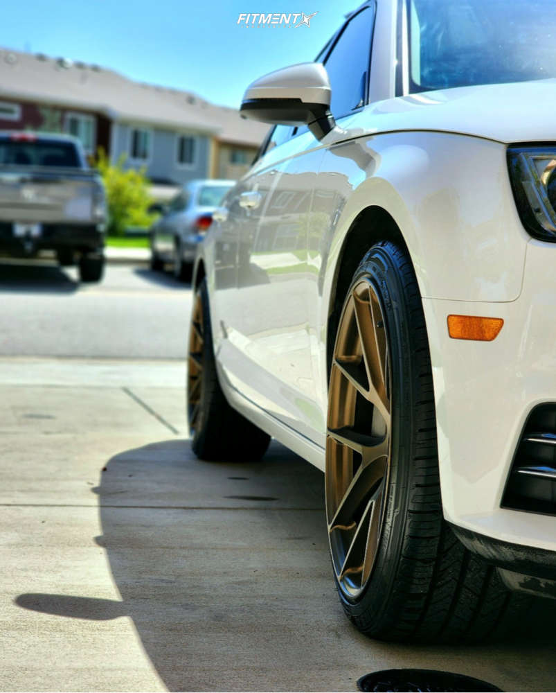 2017 Audi A4 Quattro Premium with 19x9.5 Aodhan Aff7 and Toyo Tires 235x40 on Stock Suspension ...