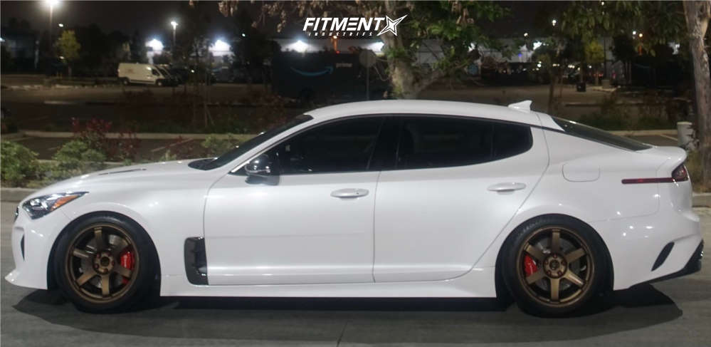 2019 Kia Stinger GT with 18x9.5 Volk Te37 Saga S-plus and Continental 255x40 on Coilovers ...