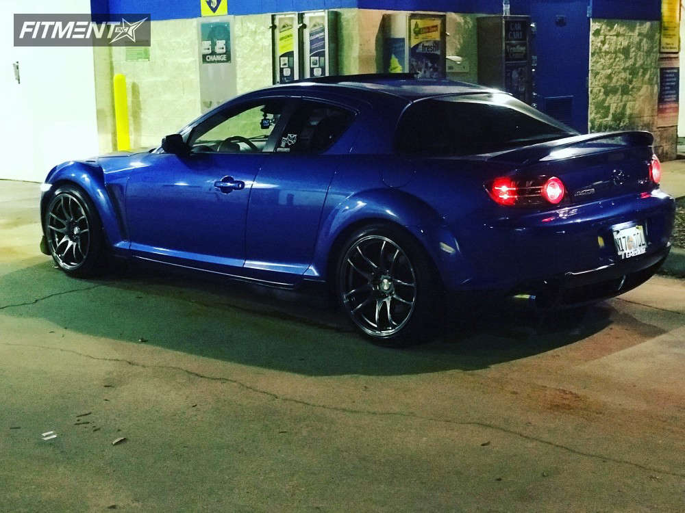 2004 Mazda RX-8 Base with 18x9.5 ESR SR08 and Falken 235x40 on Lowering ...