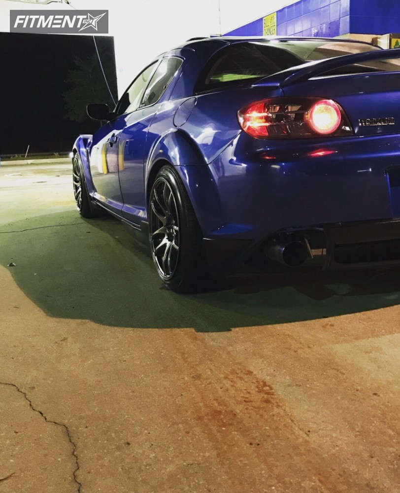 2004 Mazda RX-8 Base with 18x9.5 ESR SR08 and Falken 235x40 on Lowering ...