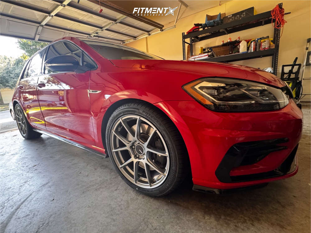 2019 Volkswagen Golf R Base with 18x8 Enkei Tsv and Bridgestone 245x40 ...