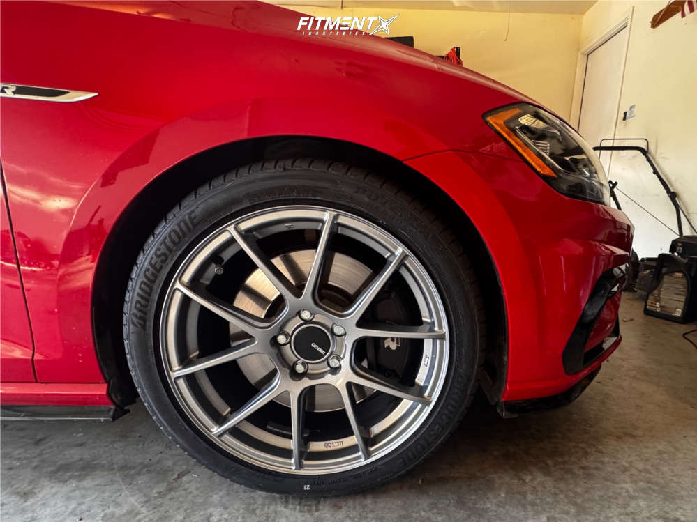 2019 Volkswagen Golf R Base with 18x8 Enkei Tsv and Bridgestone 245x40 ...