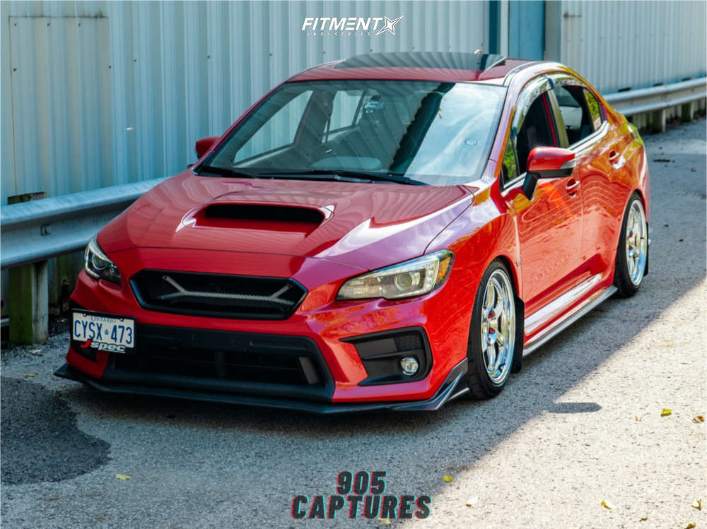 2021 Subaru WRX Sport with 18x9.5 Kansei Roku and Firestone 245x40 on ...
