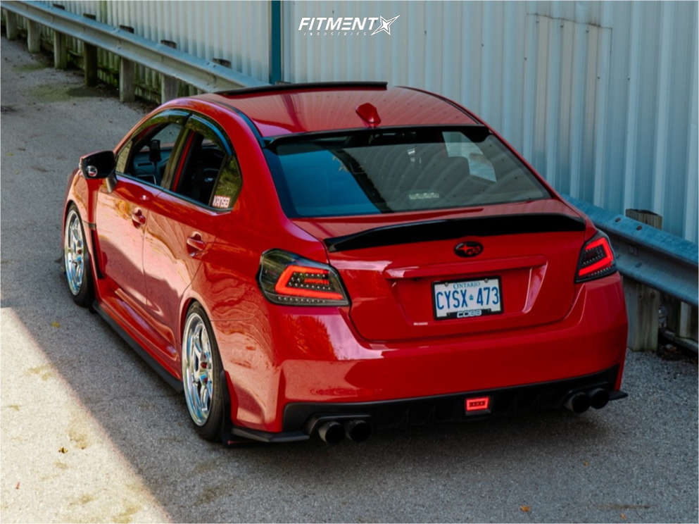 2021 Subaru WRX Sport with 18x9.5 Kansei Roku and Firestone 245x40 on ...