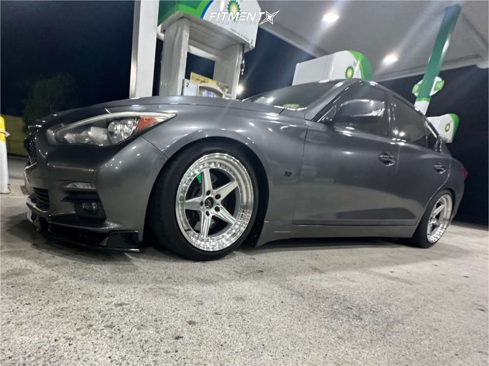 2014 INFINITI Q50 Premium with 18x9.5 Aodhan Ds05 and Aplus 205x35 on Coilovers | 3145454 ...