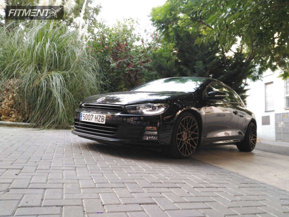 2014 Volkswagen Scirocco Base with 19x10 Rotiform Blq and Goodyear ...
