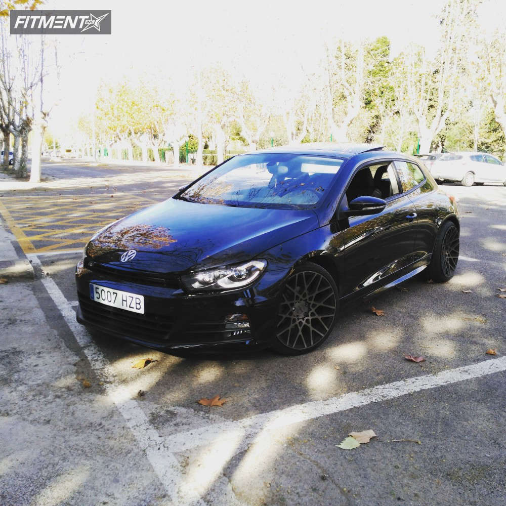 2014 Volkswagen Scirocco Base with 19x10 Rotiform Blq and Goodyear ...