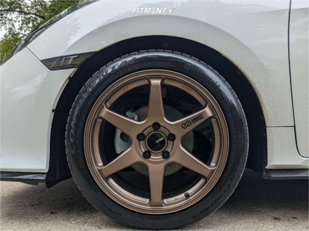 2021 Honda Civic Sport with 18x8.5 Enkei T6r and Continental 245x40 on ...