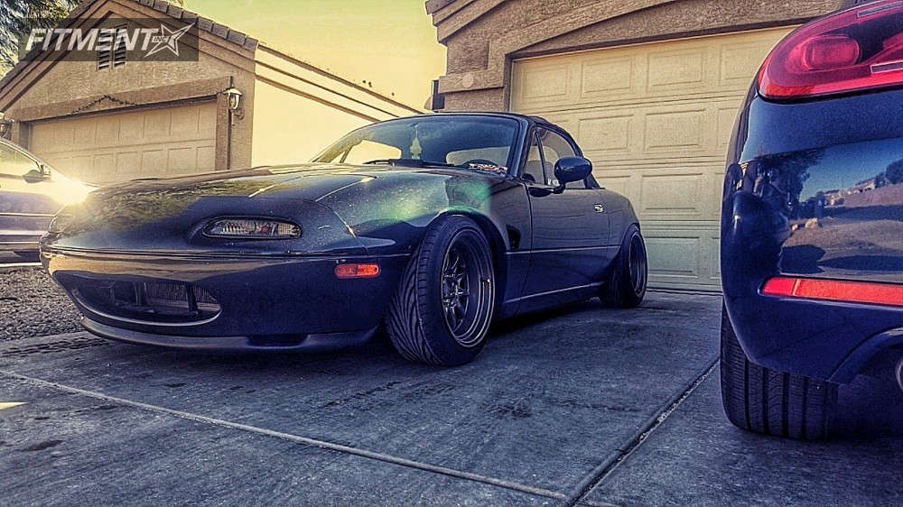 1996 Mazda MX-5 Miata Base with 15x8 JNC Jnc003 and Toyo Tires 195x45 ...