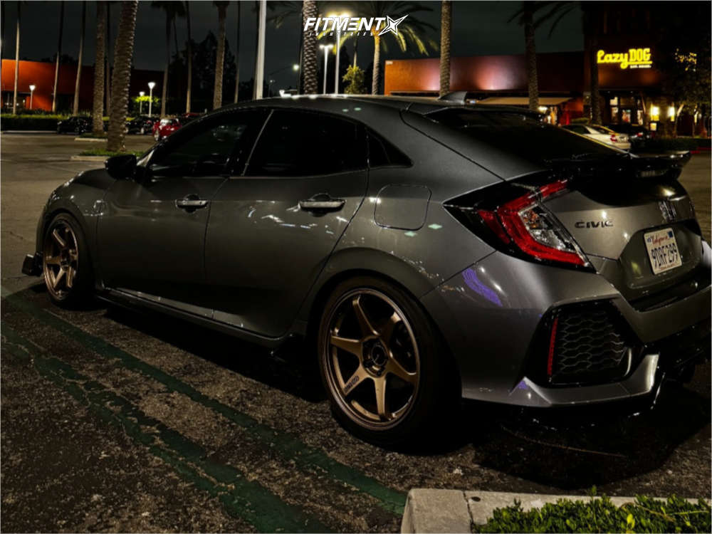 2019 Honda Civic Sport with 18x9.5 Enkei T6r and Toyo Tires 235x40 on ...