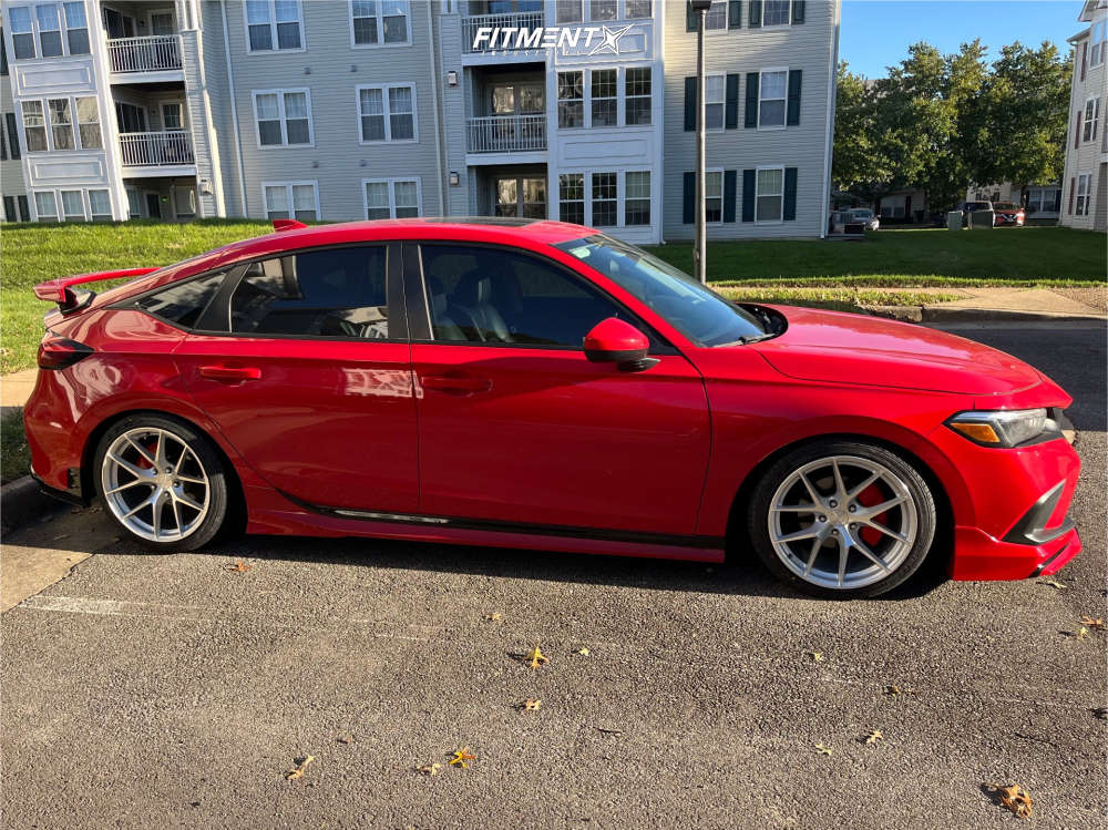 2022 Honda Civic EX-L with 18x9.5 Aodhan Aff7 and Westlake 235x40 on ...
