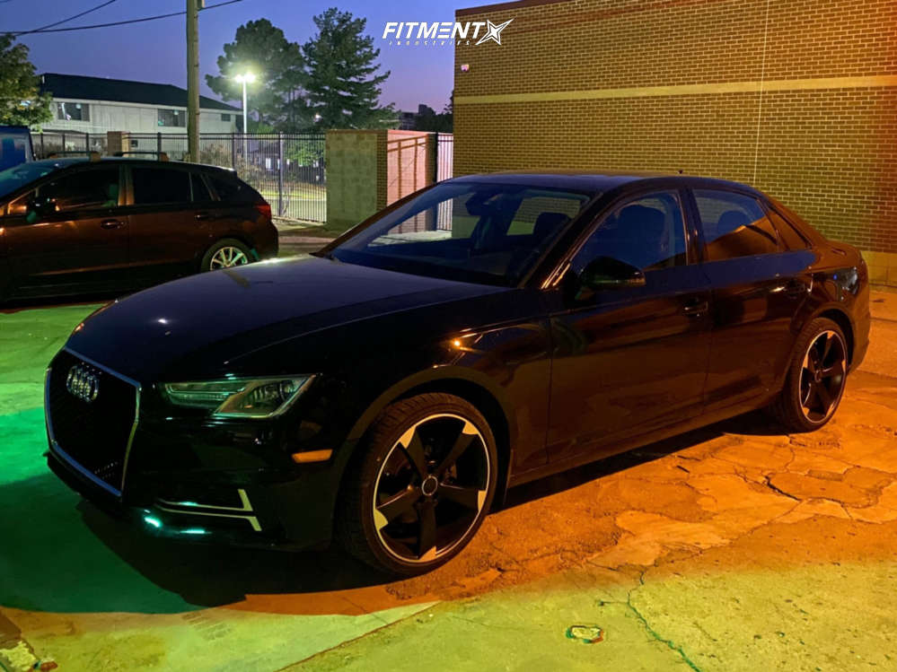 2019 Audi A4 Titanium with 19x8.5 4Play OE Wheels Au29 and Lexani 245x35 on Stock Suspension ...