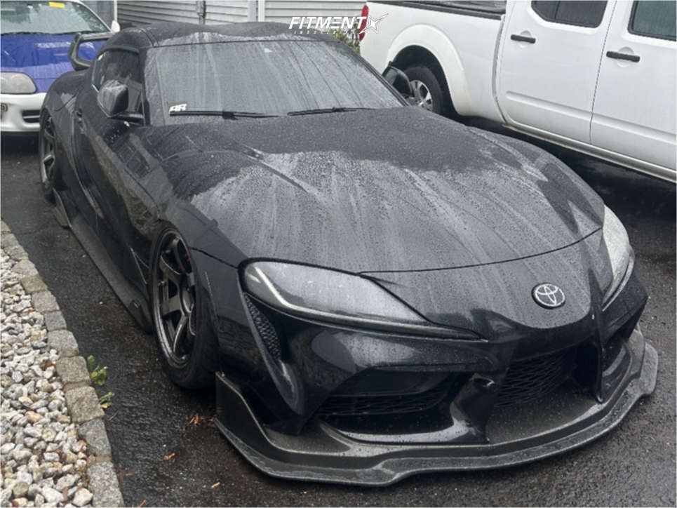 2020 Toyota GR Supra Launch Edition with 18x9.5 Volk Te37 Saga and ...
