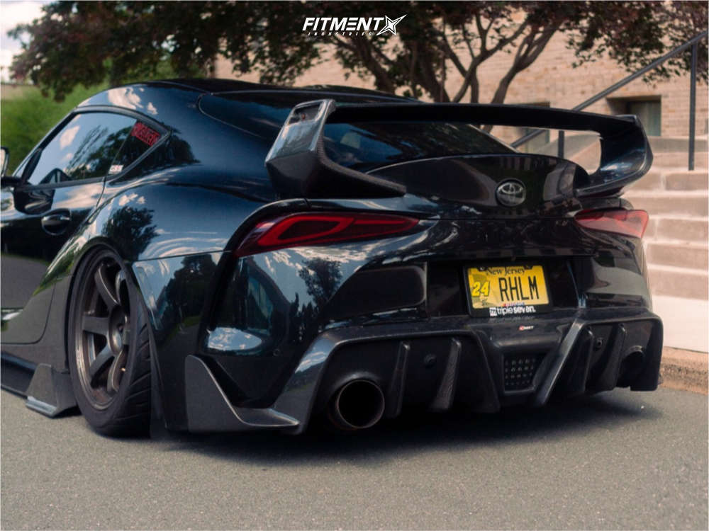 2020 Toyota GR Supra Launch Edition with 18x9.5 Volk Te37 Saga and ...