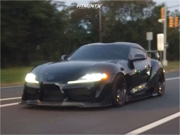 2020 Toyota GR Supra Launch Edition with 18x9.5 Volk Te37 Saga and ...