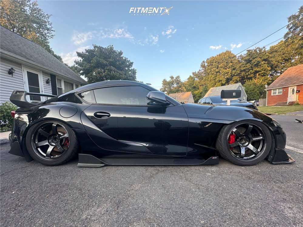 2020 Toyota GR Supra Launch Edition with 18x9.5 Volk Te37 Saga and ...