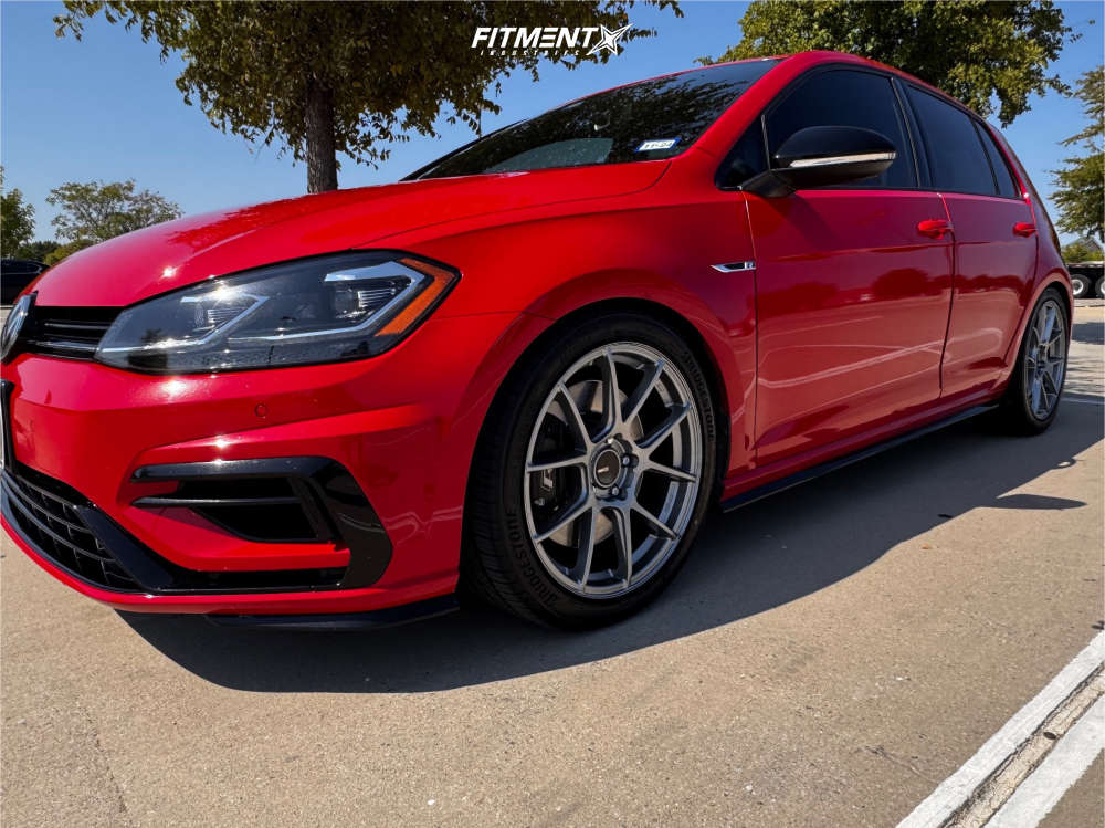 2019 Volkswagen Golf R Base with 18x8 Enkei Tsv and Bridgestone 245x40 ...
